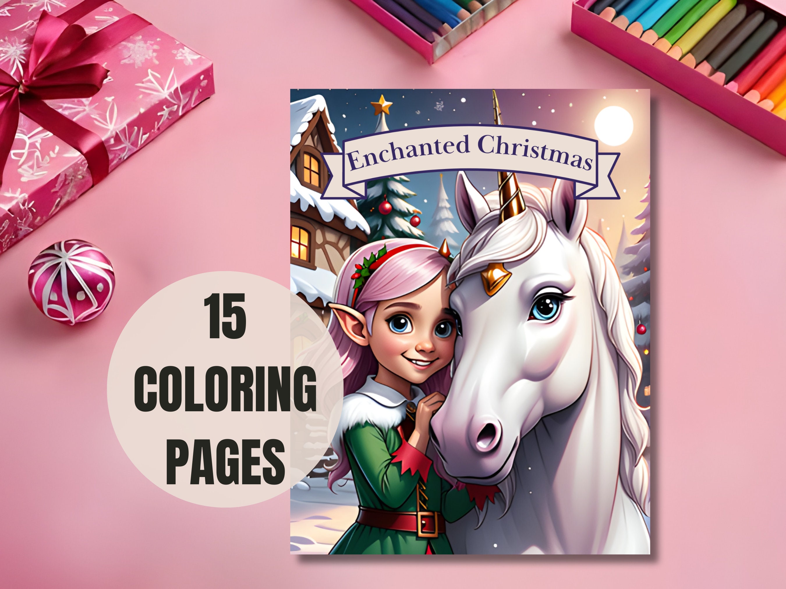 Unicorn Coloring, Coloring Unicorn, Christmas Coloring Pages, Christmas ...