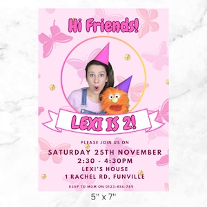 Miss Rachel Editable Party Invitation - Etsy