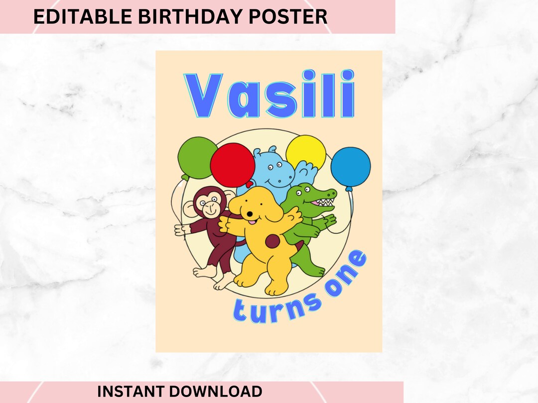 Spot & Friends Birthday Poster - Etsy