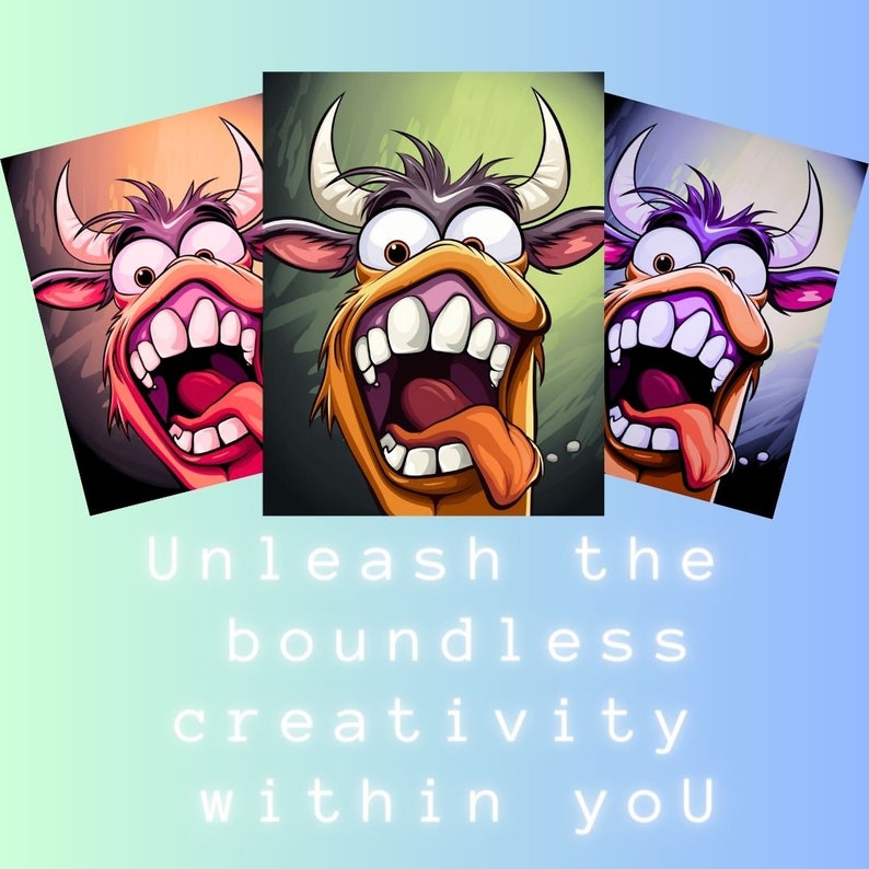 Crazy Cows Coloring Pages | Funny Coloring Book | Stress Relief | Cute ...