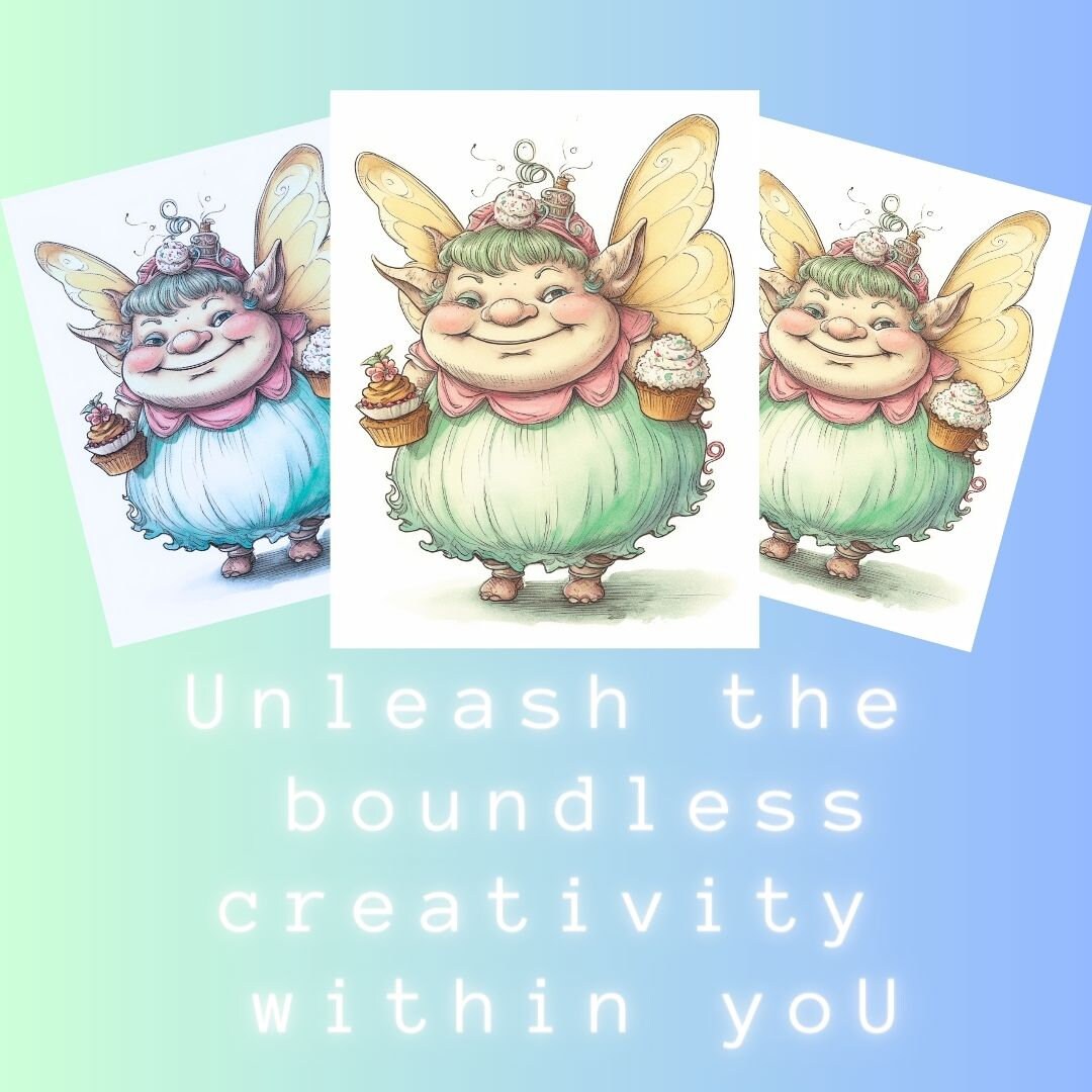 Chubby Fairies Coloring Pages Funny Coloring Pages Stress Relief Cute ...