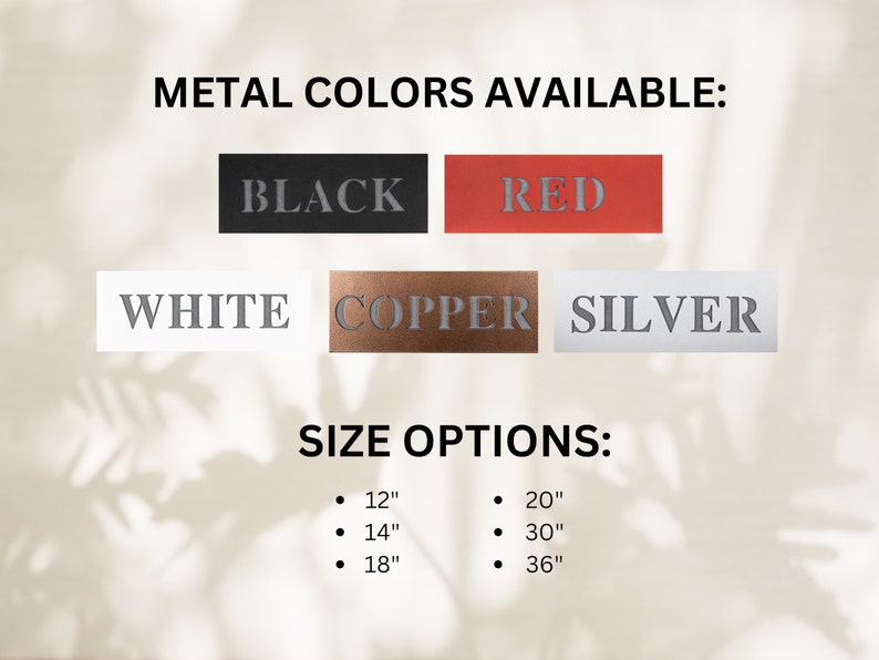 Personalized Die Cut Metal Sign, Personalized Housewarming Gift, Custom ...