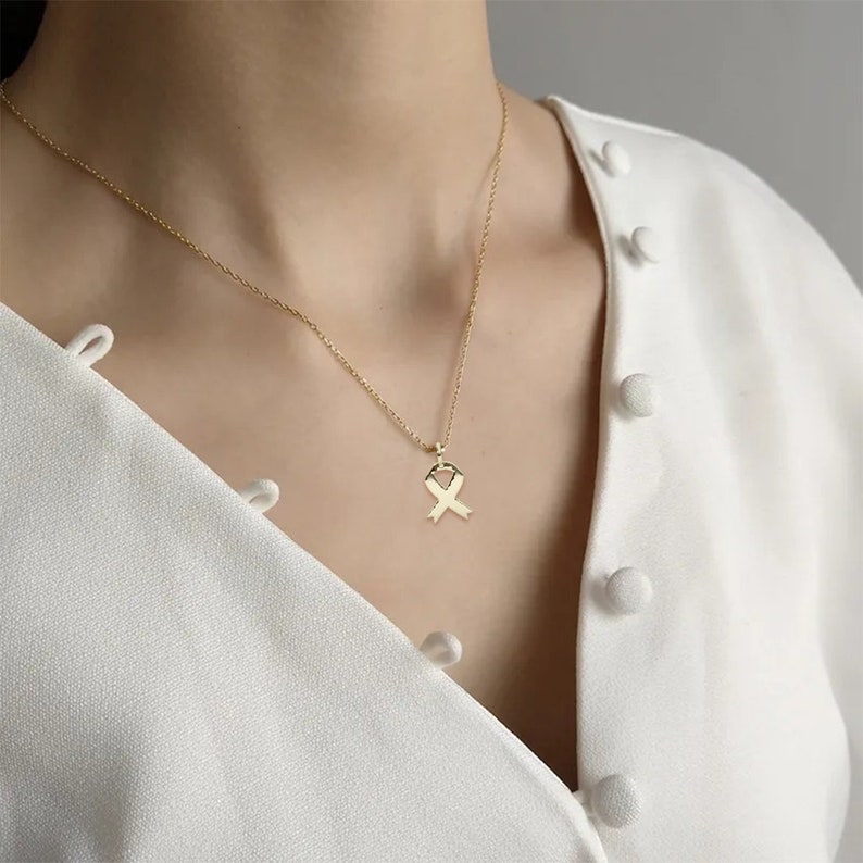 14&18K Gold Yellow Ribbon Necklace, Love Israel Pendant, Israel Pride ...