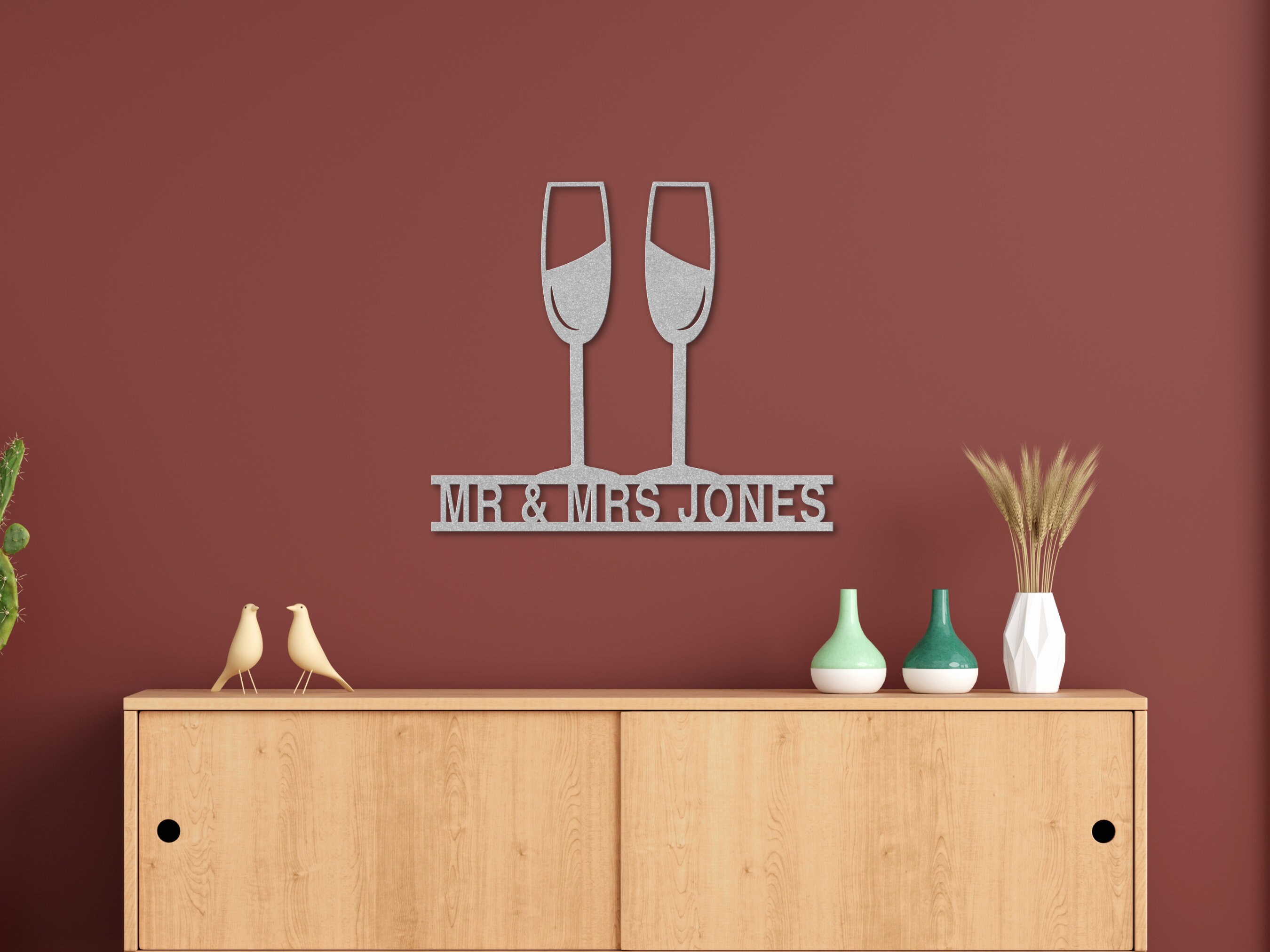 Personalized Die Cut Metal Sign, Personalized Housewarming Gift, Custom ...