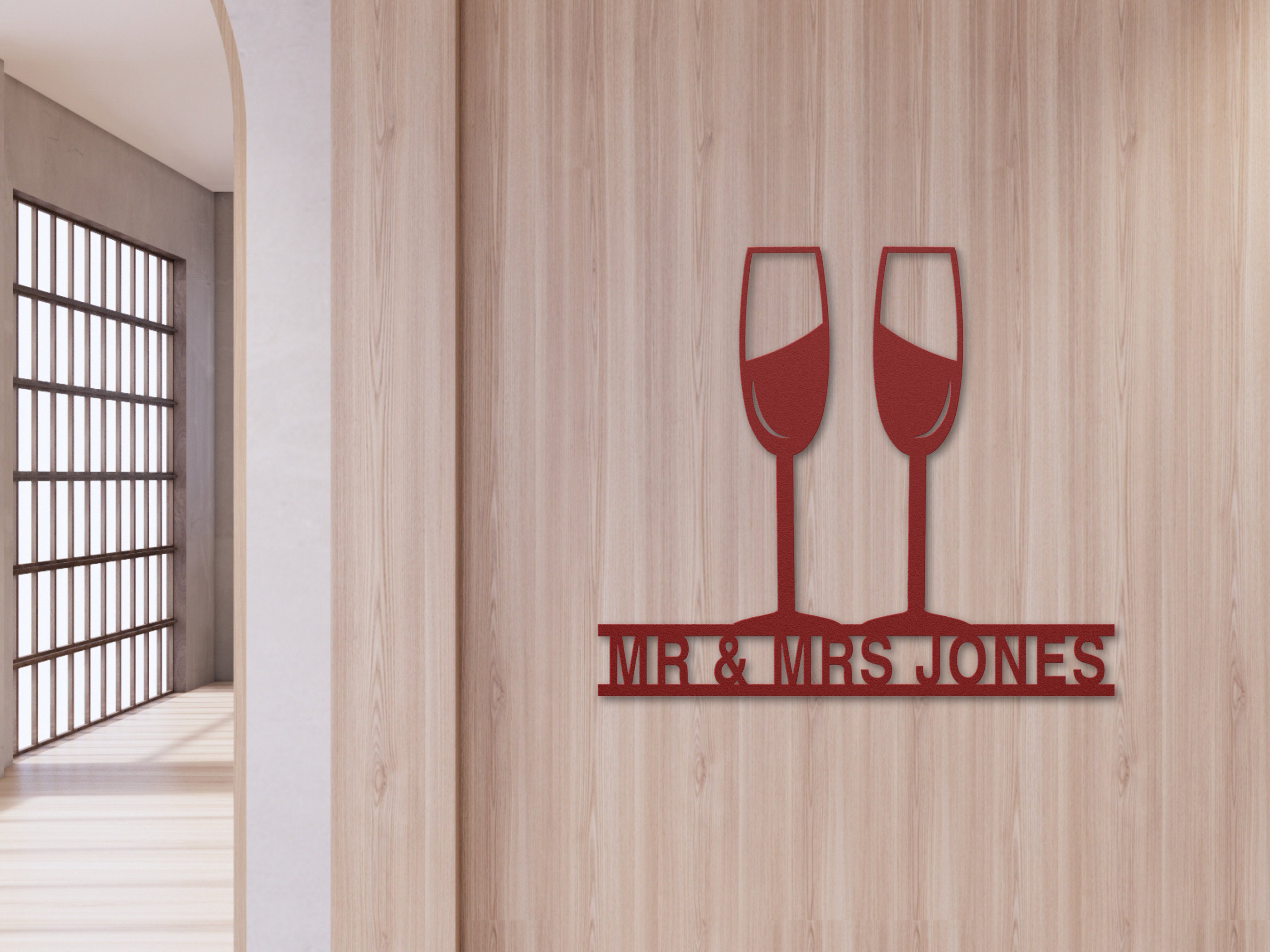 Personalized Die Cut Metal Sign, Personalized Housewarming Gift, Custom ...