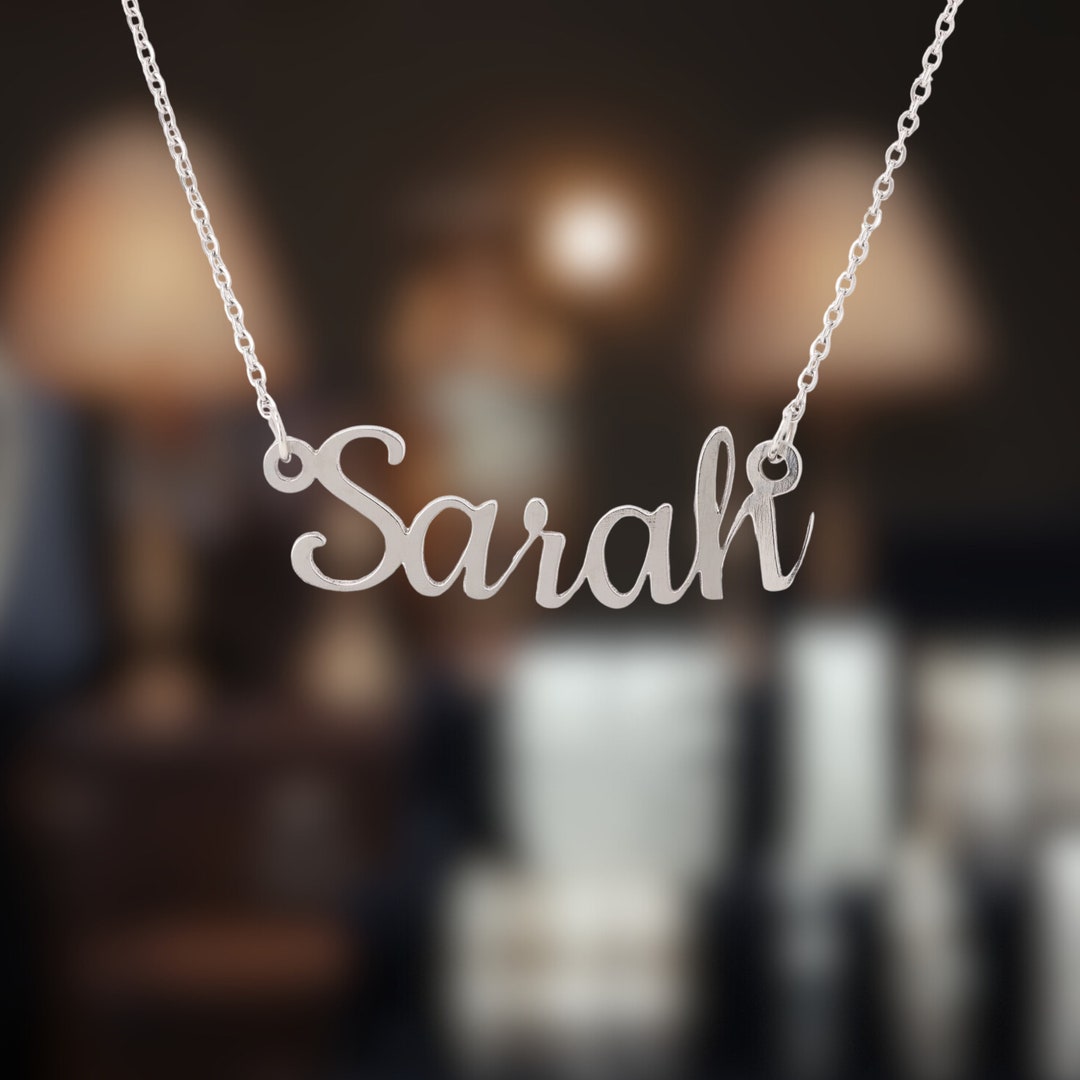 Personalized Name Necklace W/ Jewelry Box, Custom Name Jewelry ...