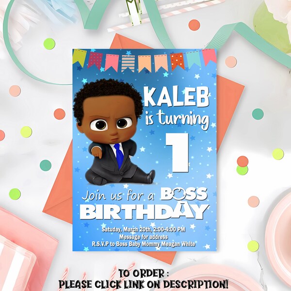 Boss Baby Invitation - Etsy