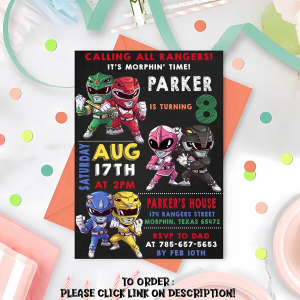 Power Rangers - Etsy