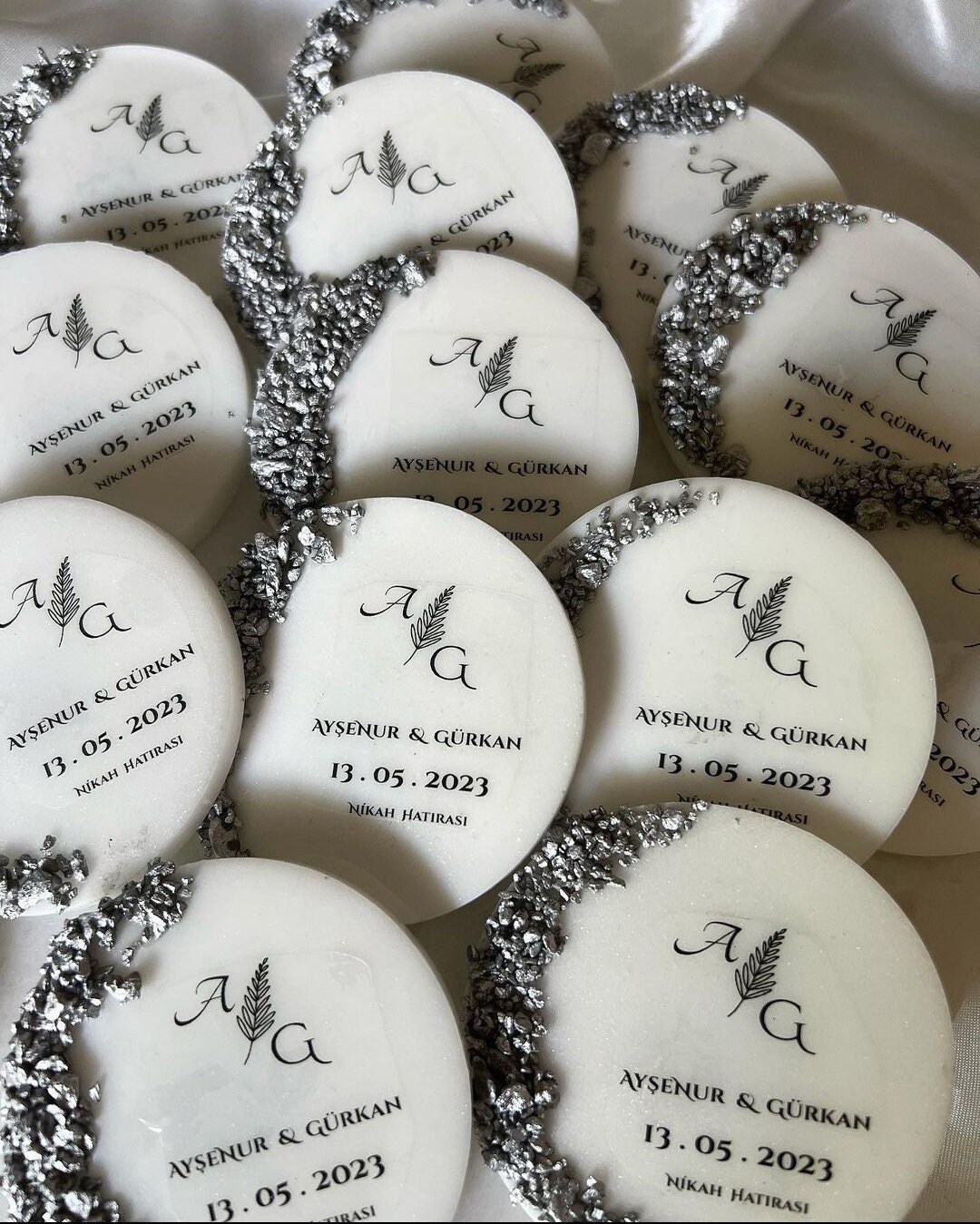 Custom Epoxy Wedding Magnet Favors, Wedding Party Favors, Save the Date ...