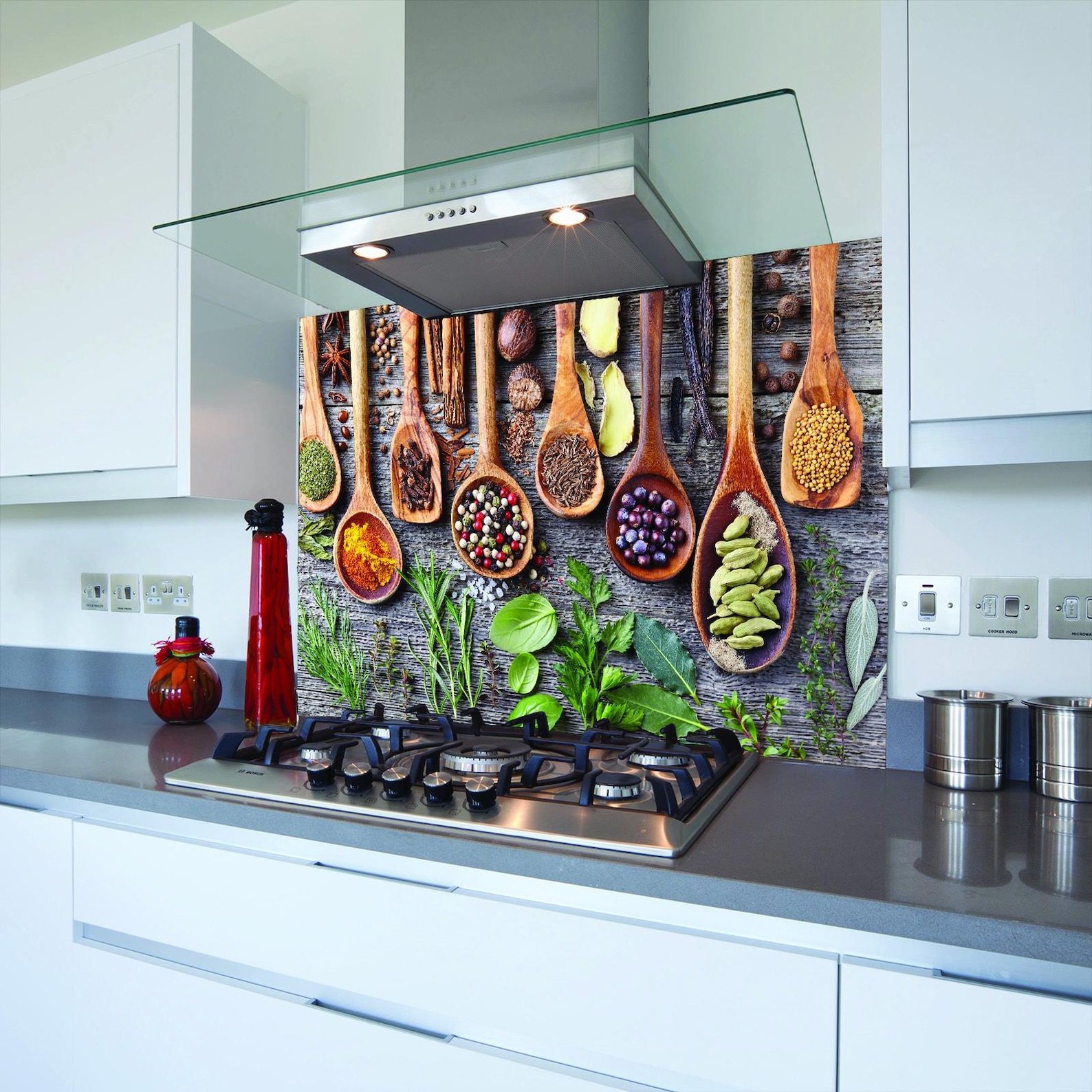 Kitchen Glass Splashback Toughened Cooker Panel - Etsy UK