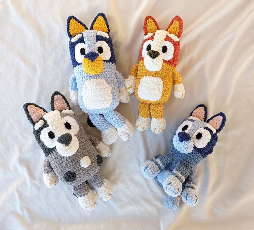 4 Heeler Plush Toy PDF Crochet Pattern Bundle - Etsy