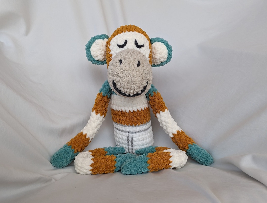 LOW SEW Mr. Monkeypants PDF Crochet Pattern - Etsy