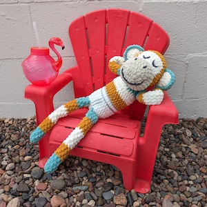 LOW SEW Mr. Monkeypants PDF Crochet Pattern - Etsy