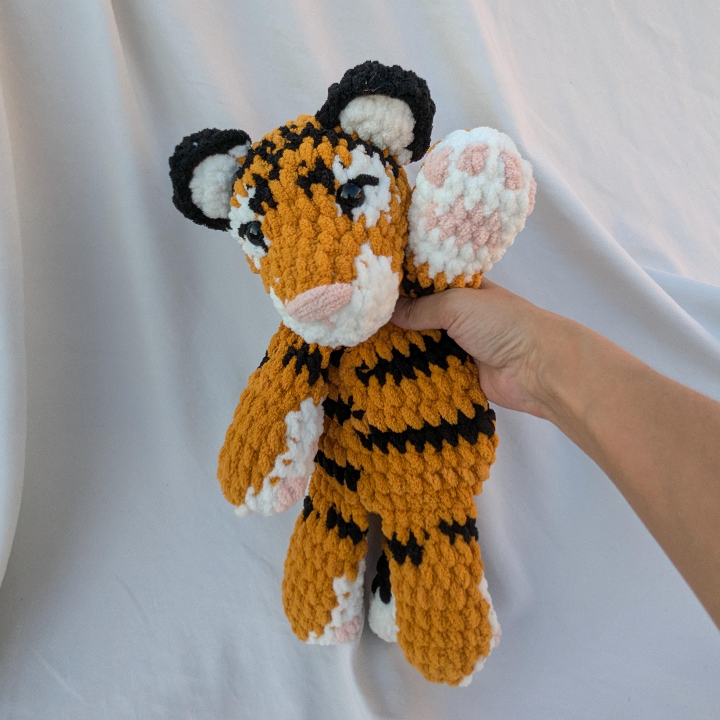 Topaz the Tiger Snuggler PDF Crochet Pattern - Etsy