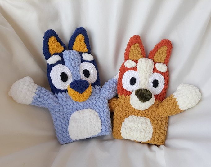 Bluey & Bingo Hand Puppets - Etsy