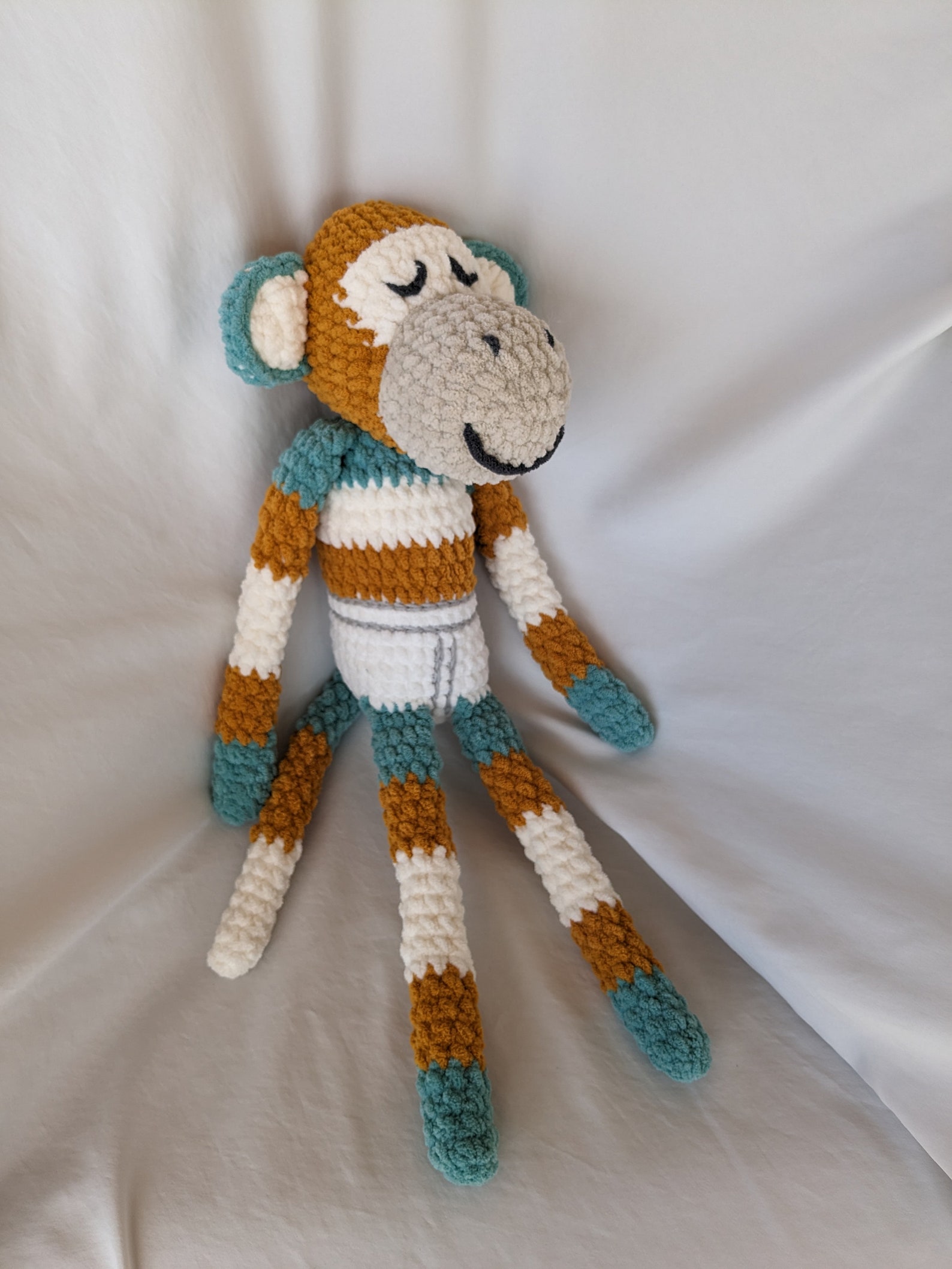 LOW SEW Mr. Monkeypants PDF Crochet Pattern - Etsy