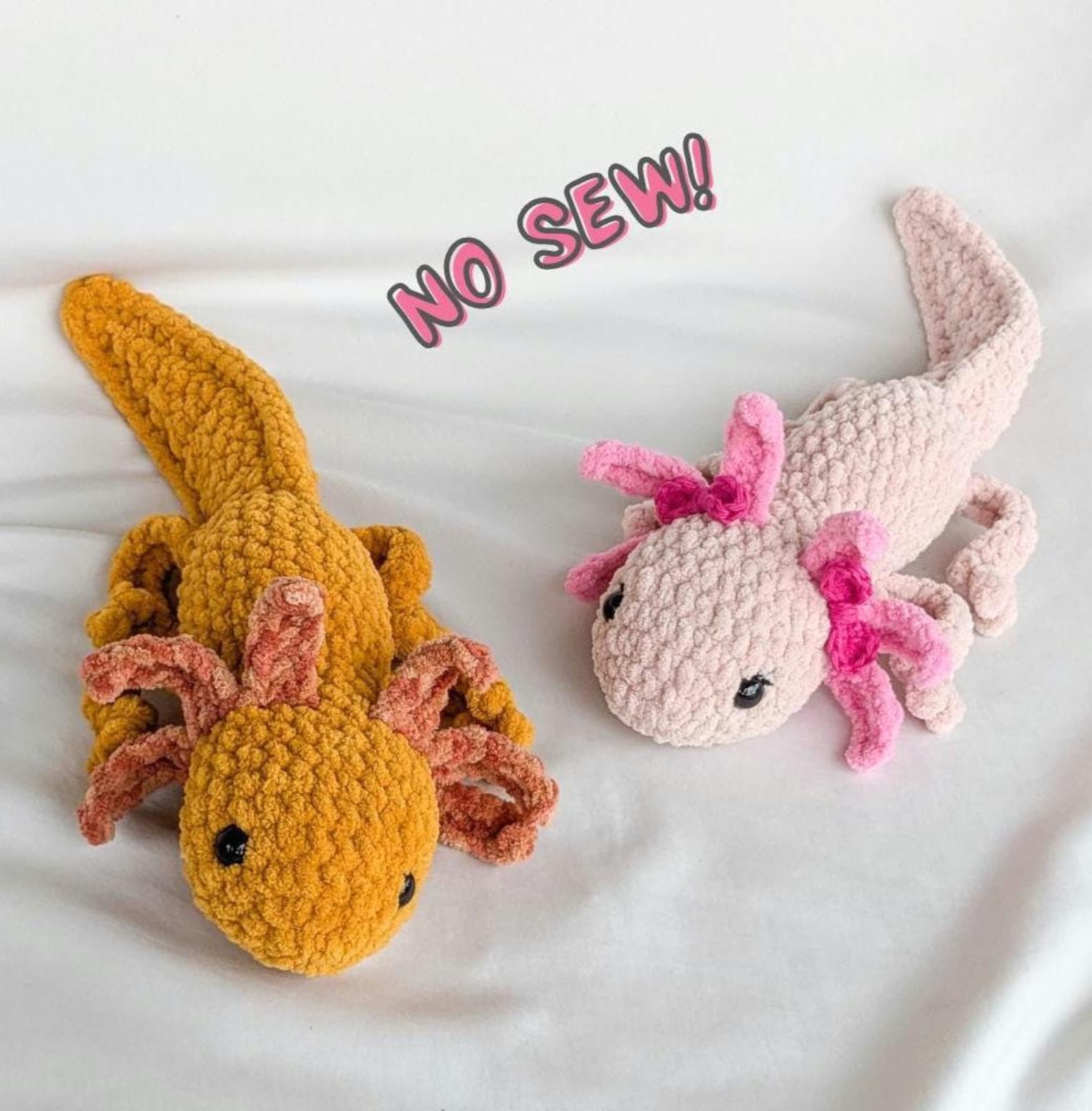 Big Swampy the Axolotl PDF Crochet Pattern (no Sew) - Etsy