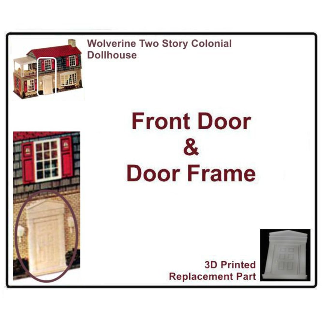 Wolverine Two Story Colonial Dollhouse: Front Door and Door - Etsy