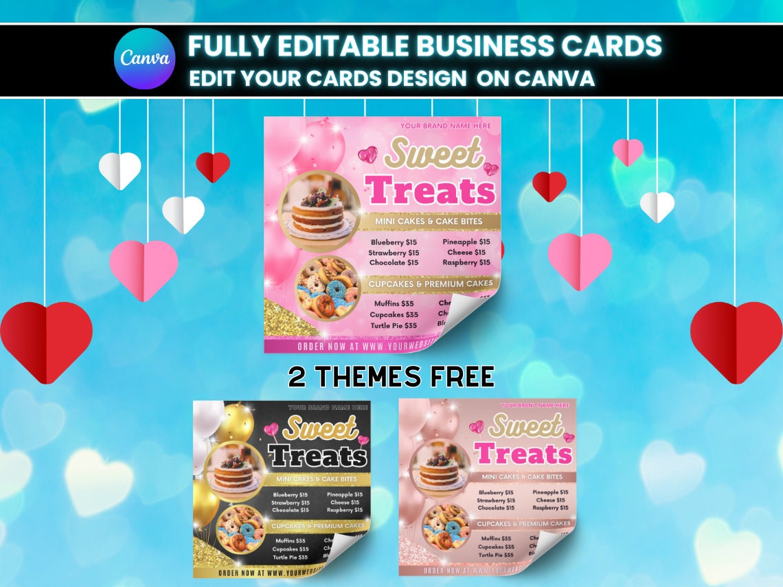 Bakery Flyer, DIY Flyer Template Design, Tasty Pastry Flyer, Sweet ...