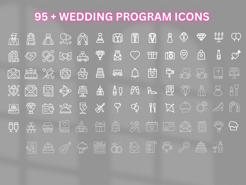 Infographic Wedding Program Template, Editable Reception Program, Funny Wedding Program ...