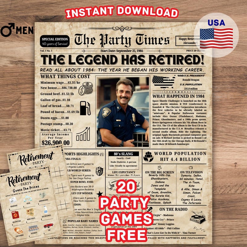 Police Retirement Party - Etsy