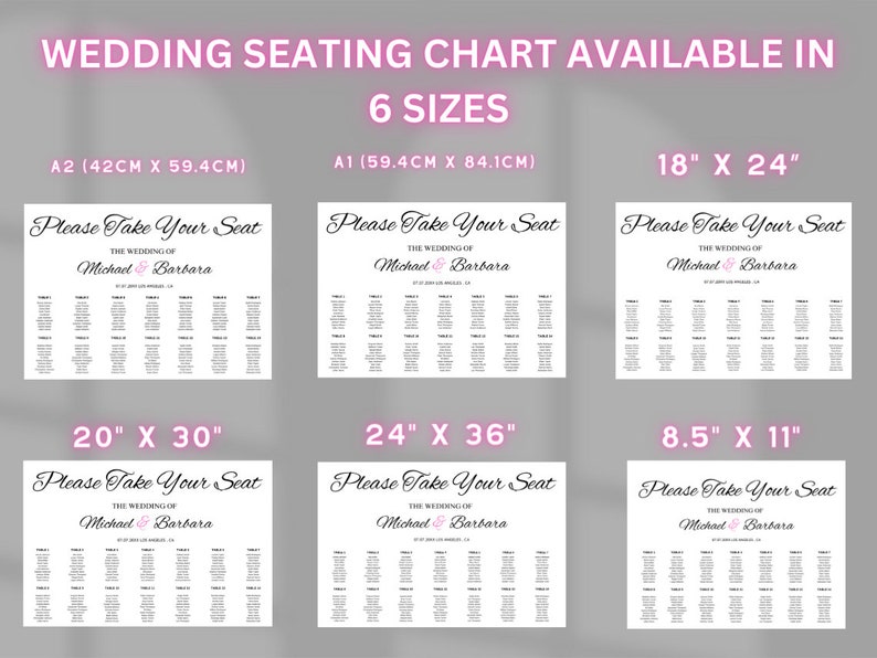 Infographic Wedding Program Template, Editable Reception Program, Funny ...