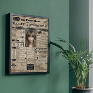 Back in 2007 UK Poster , 18th Birthday Newspaper Poster , 18th Birthday ...