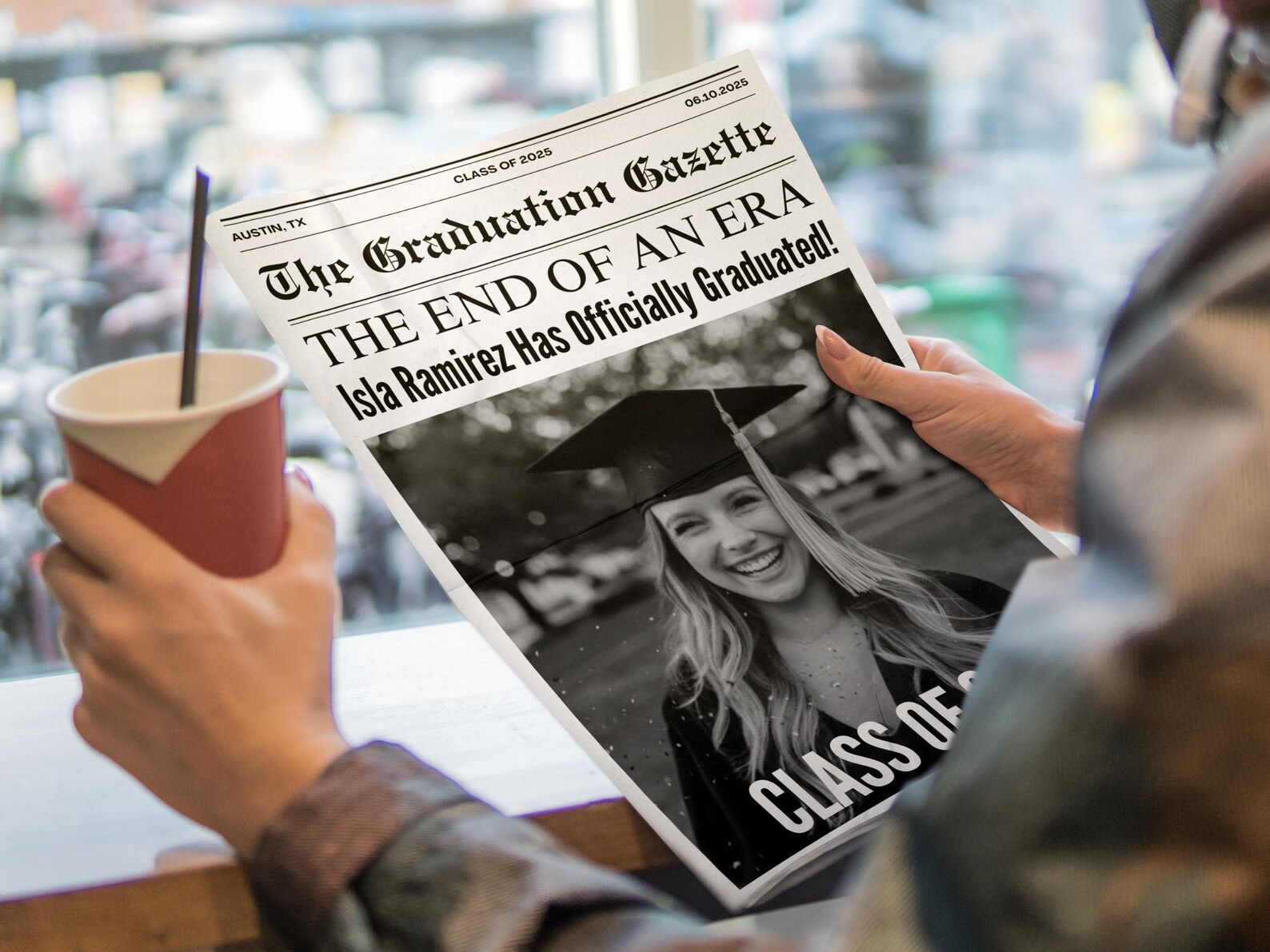 Editable Graduation Newspaper Template | Senior Newspaper Graduation ...