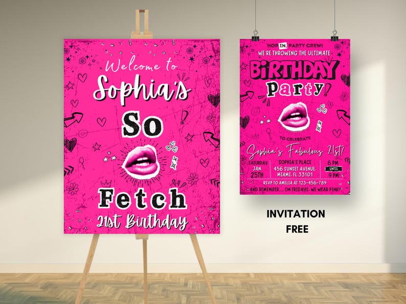 Any Age Mean Girls Birthday Party Sign , Mean Girls Welcome Poster ...