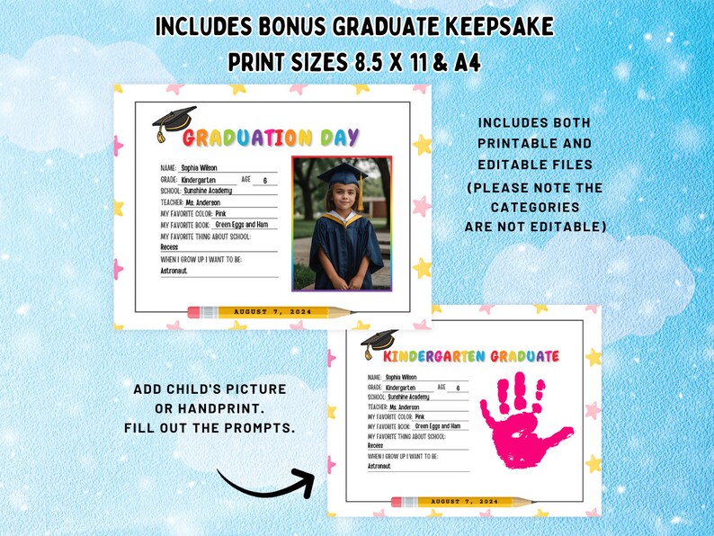Editable Kindergarten Diploma, Kindergarten Graduation Certificate ...