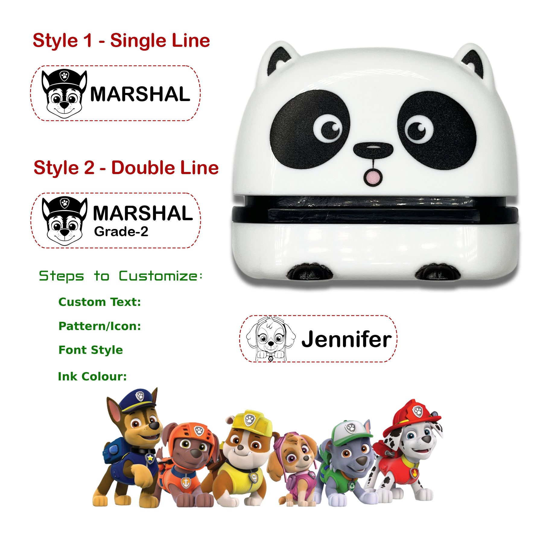 Name Stamp for Clothing Kids Personalized Stamp Stamps for Kids ...