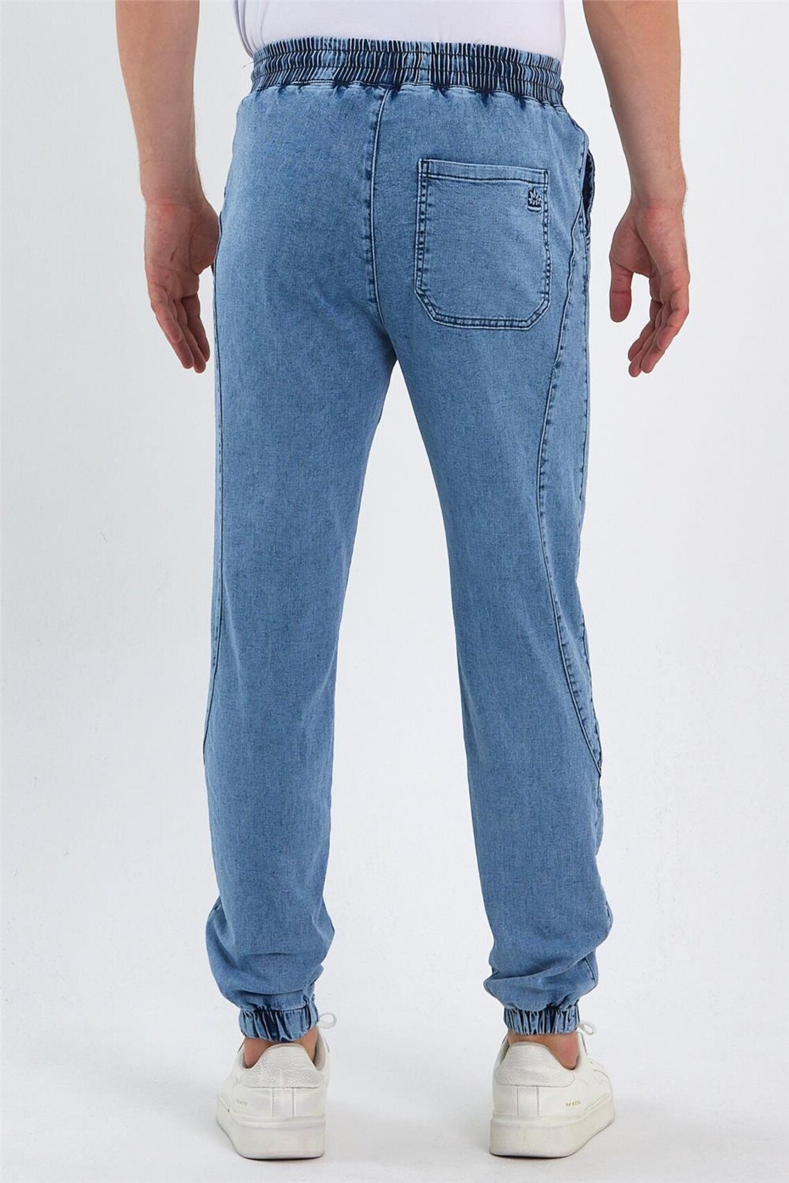 Explode Men's Elastic Ankle Lycra Jogger Denim Pants Blue,denim,jeans ...