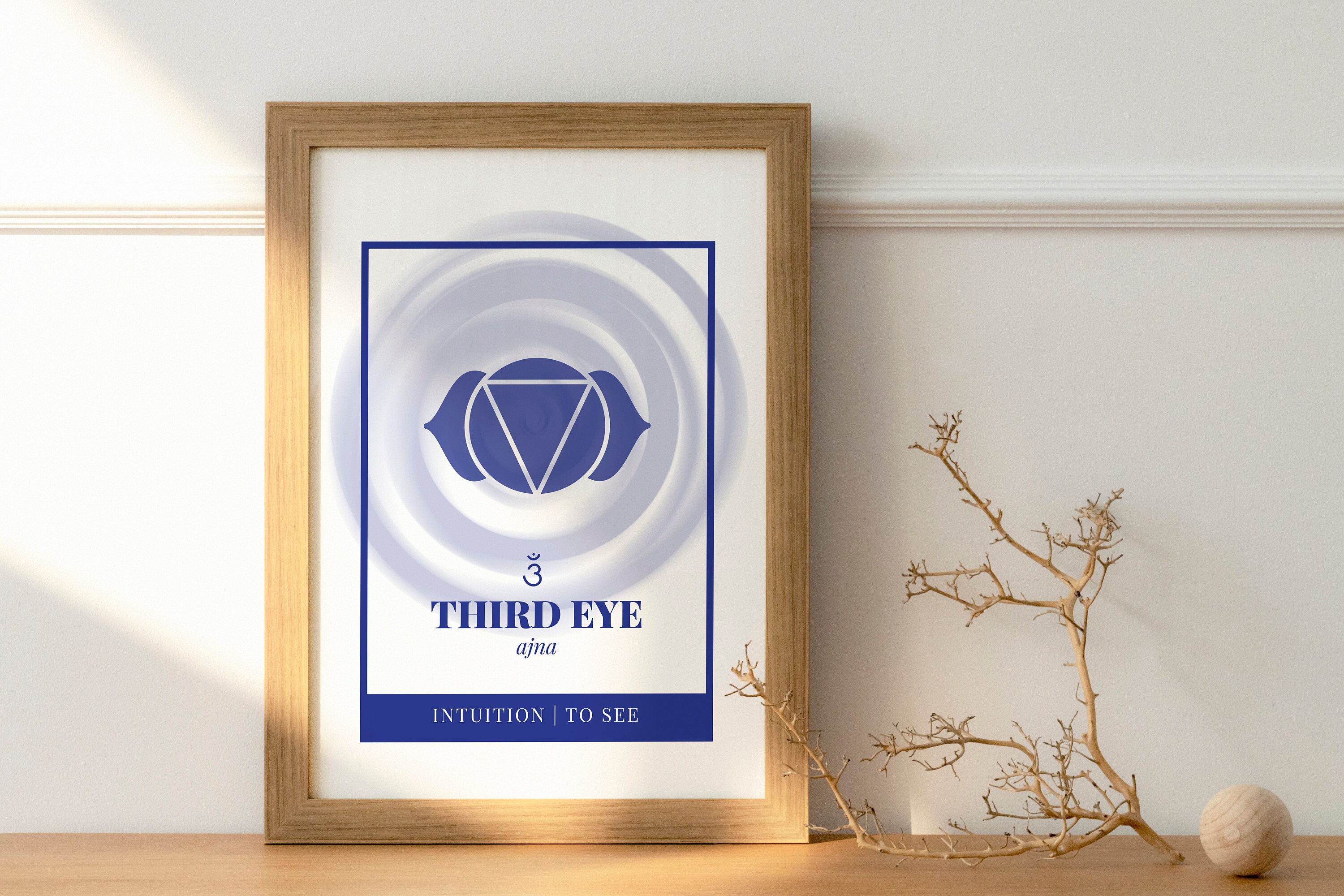 Chakra Third Eye Poster, Chakra Poster, Spiritual Poster, Ajna Poster ...