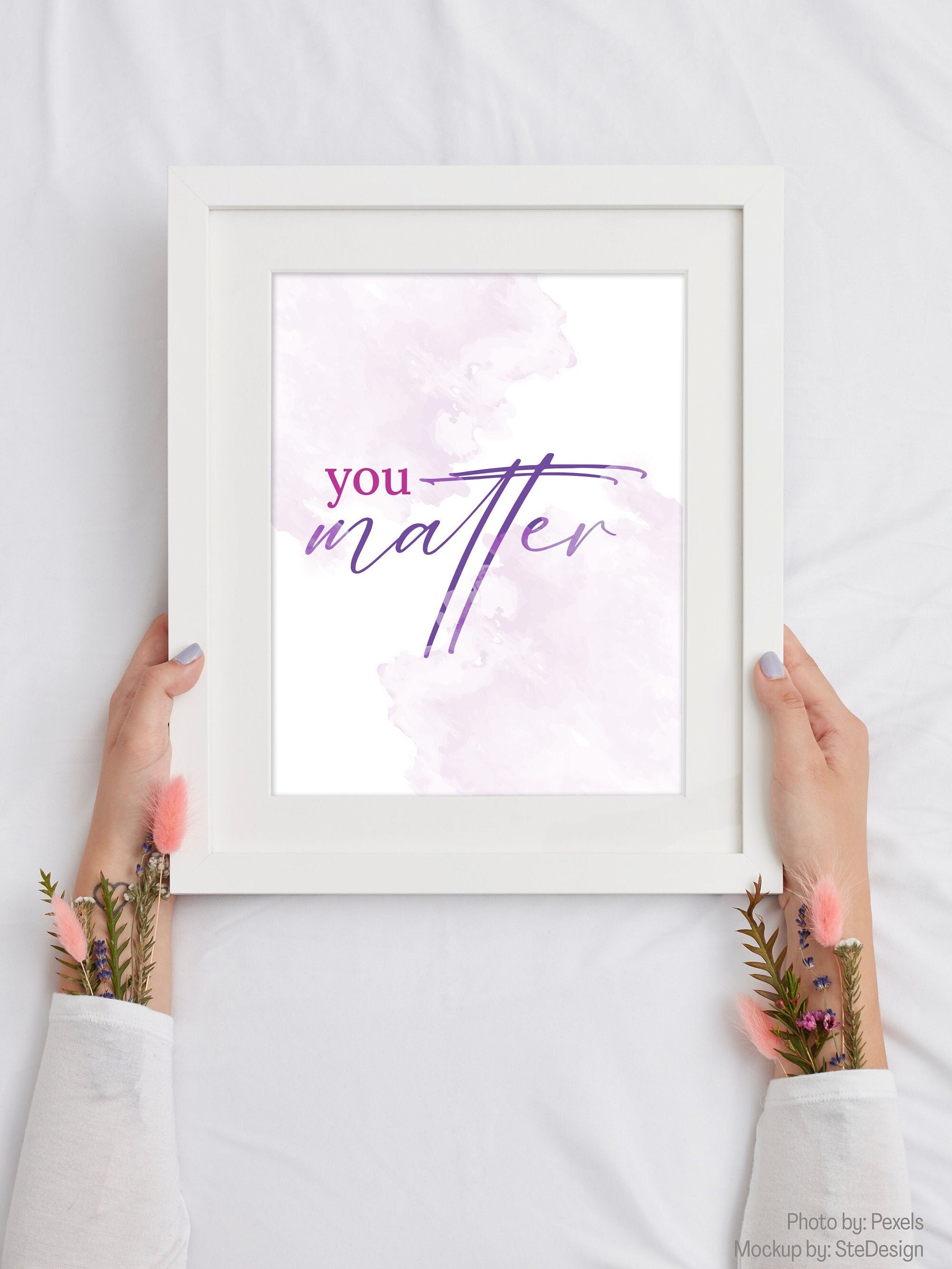 You Matter, Poster, Digital Poster, Instant Download Printable Art, You ...