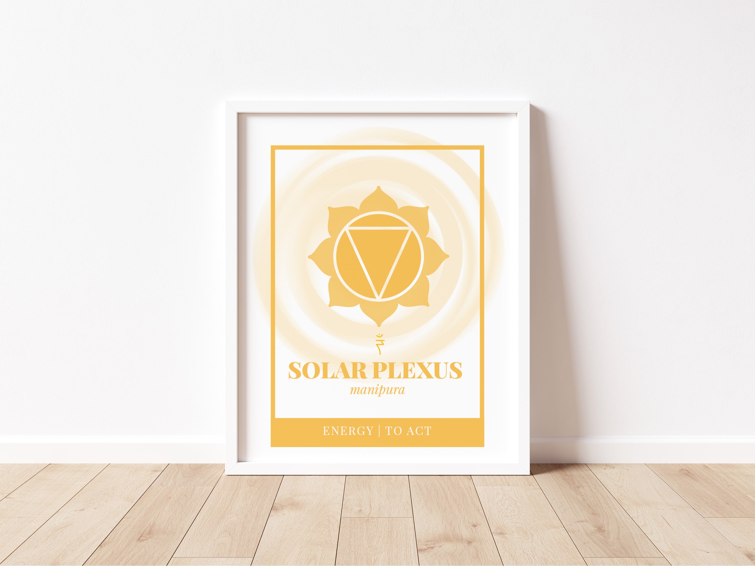 Chakra Solar Plexus Poster, Chakra Poster, Spiritual Poster, Manipura Poster, Chakra Printable ...