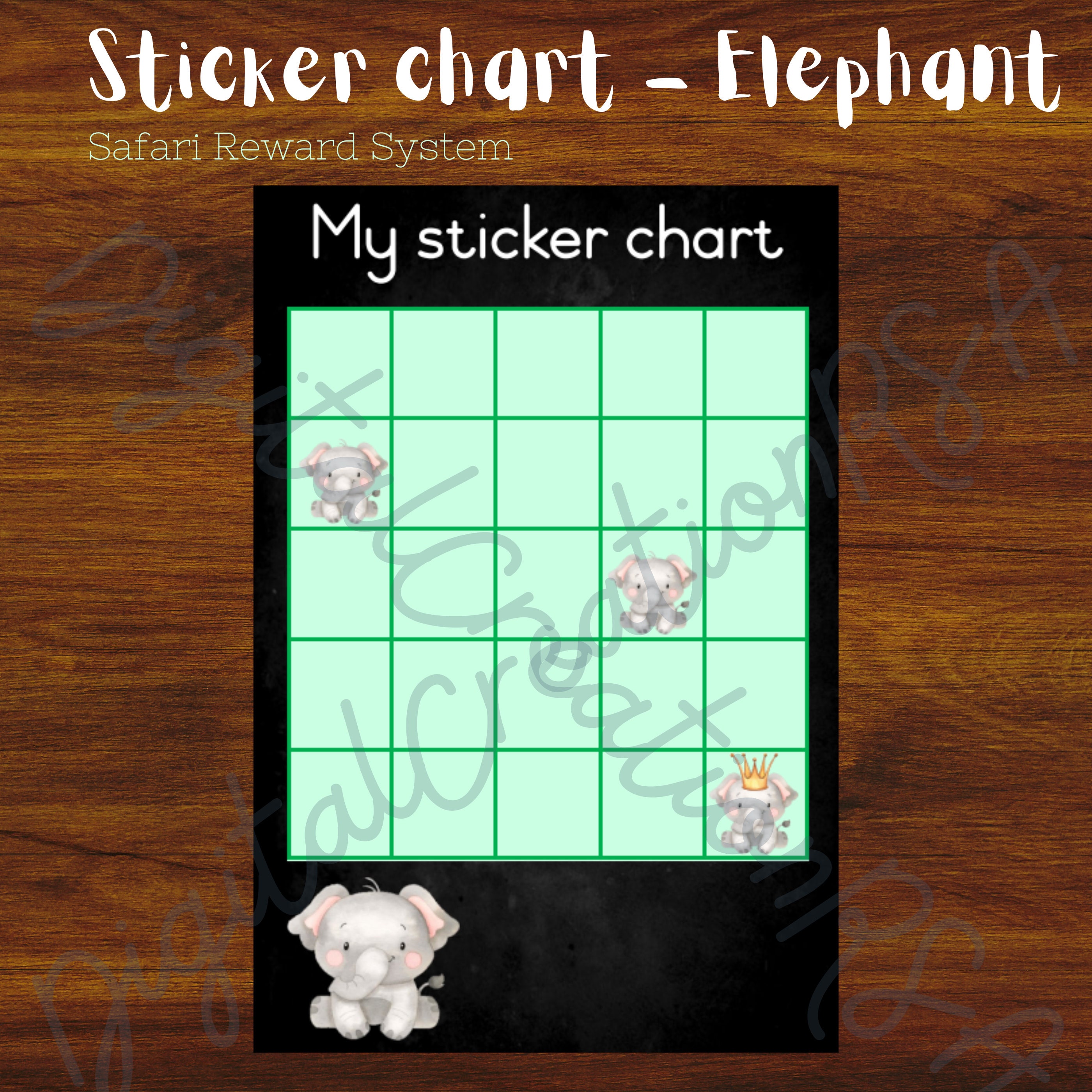 Sticker Chart - Reward System - Etsy Canada