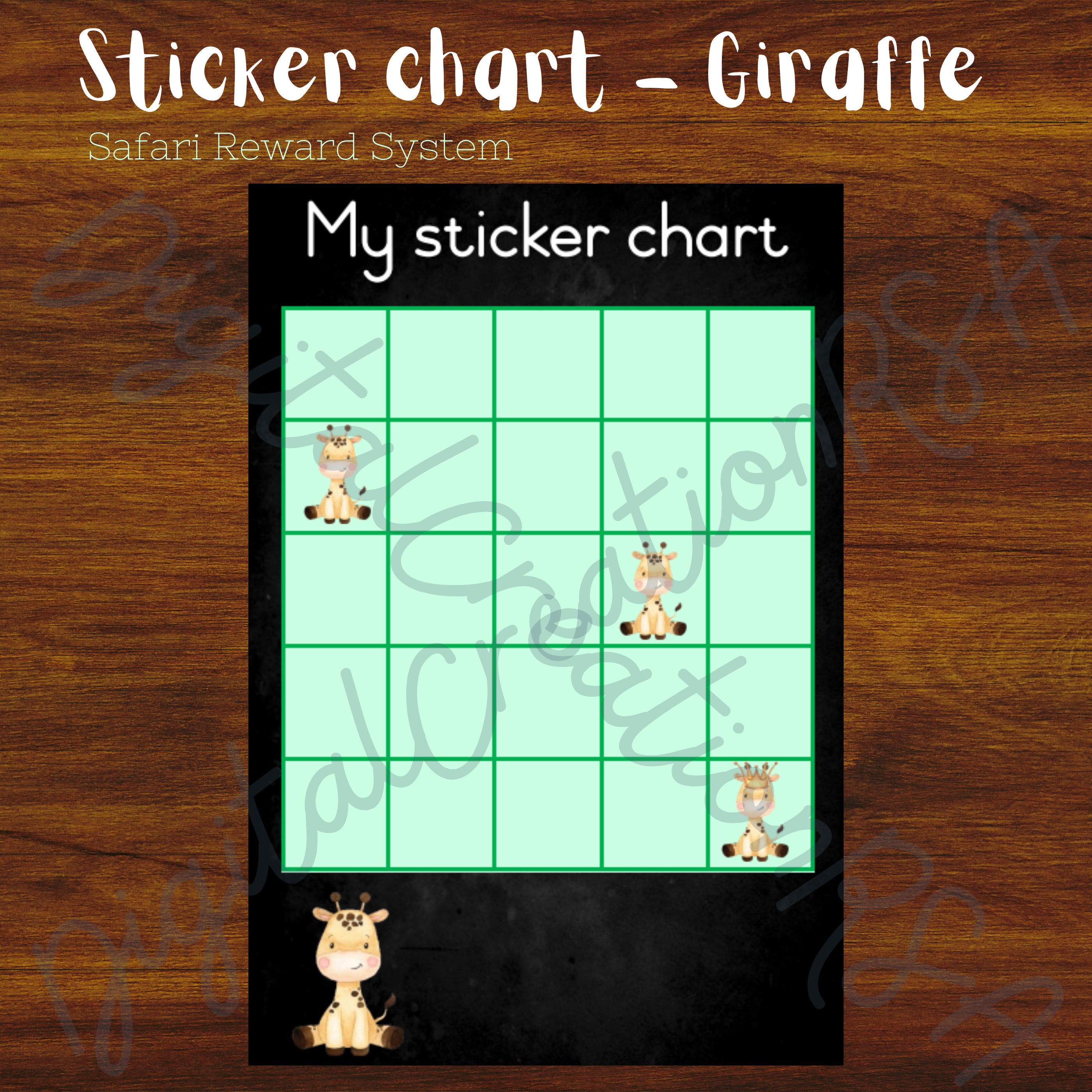 Sticker Chart Reward System - Etsy Canada