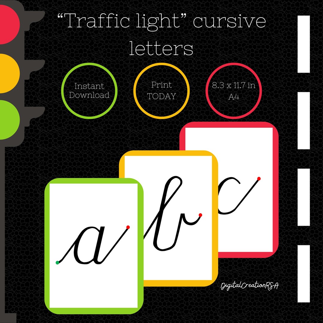 Cursive Letters Lowercase - Etsy