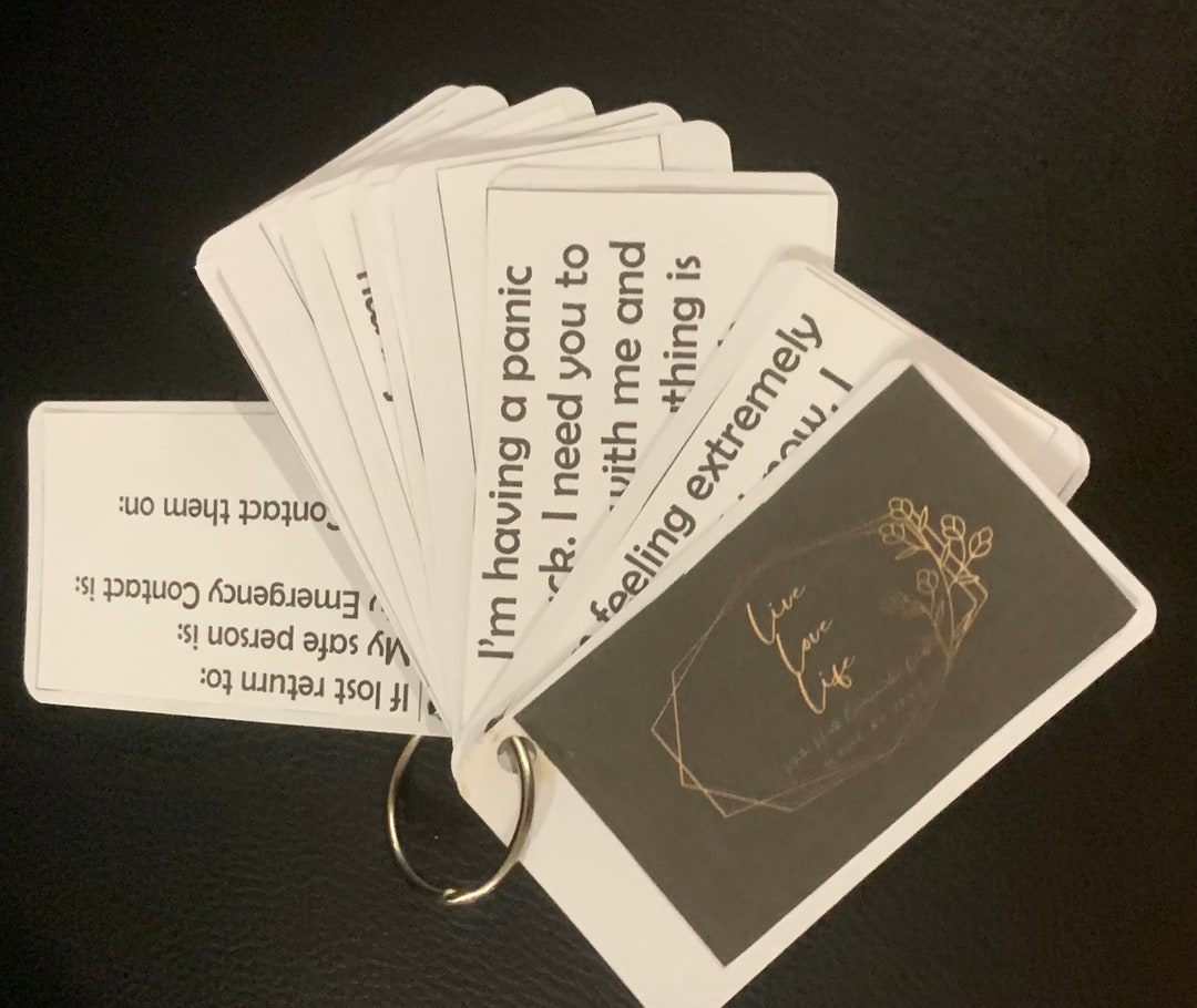 Live Love Life Mental Health Communication Cards - Etsy Australia