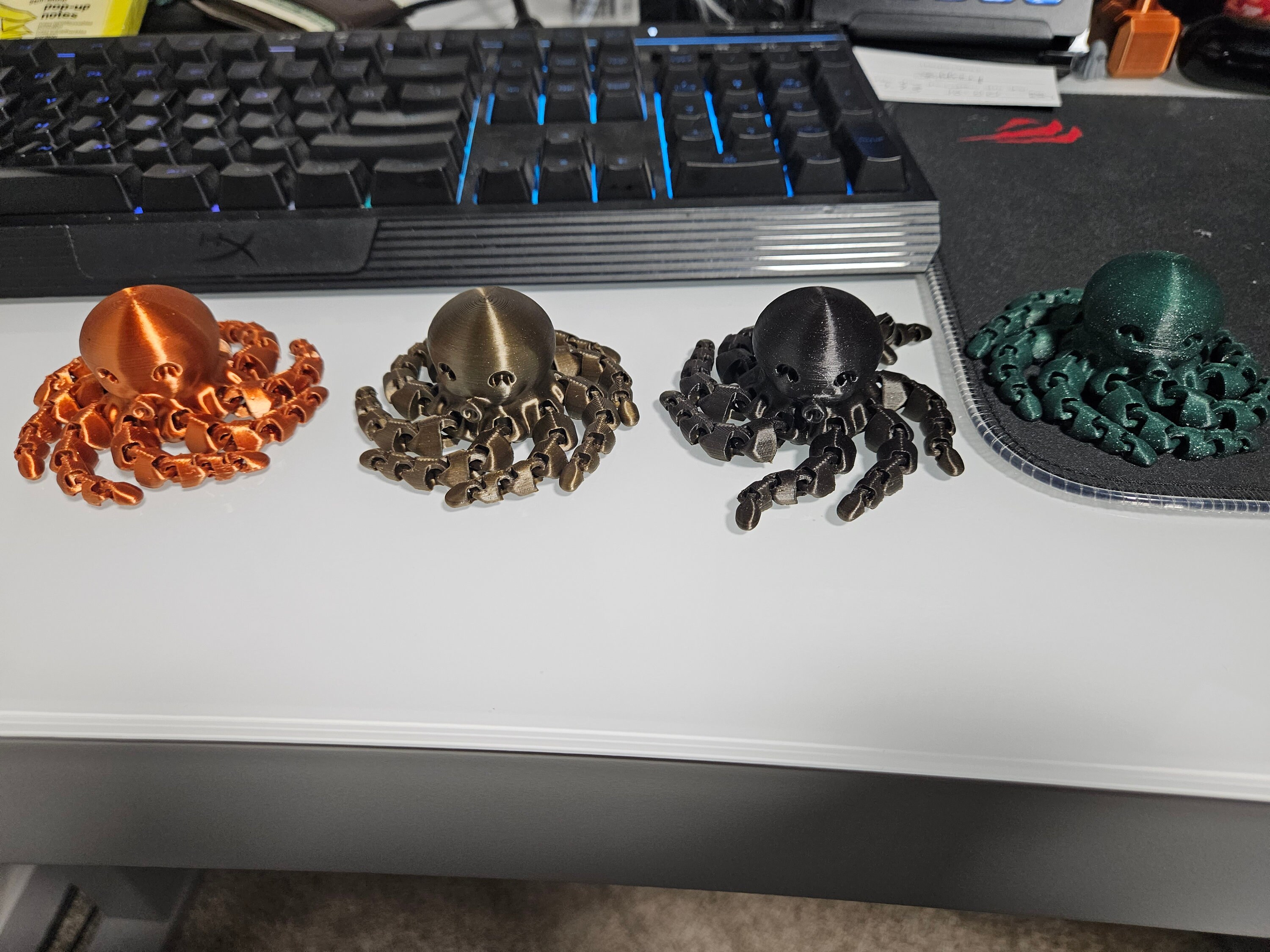 3D Printed Articulated Movable Octopus - Etsy