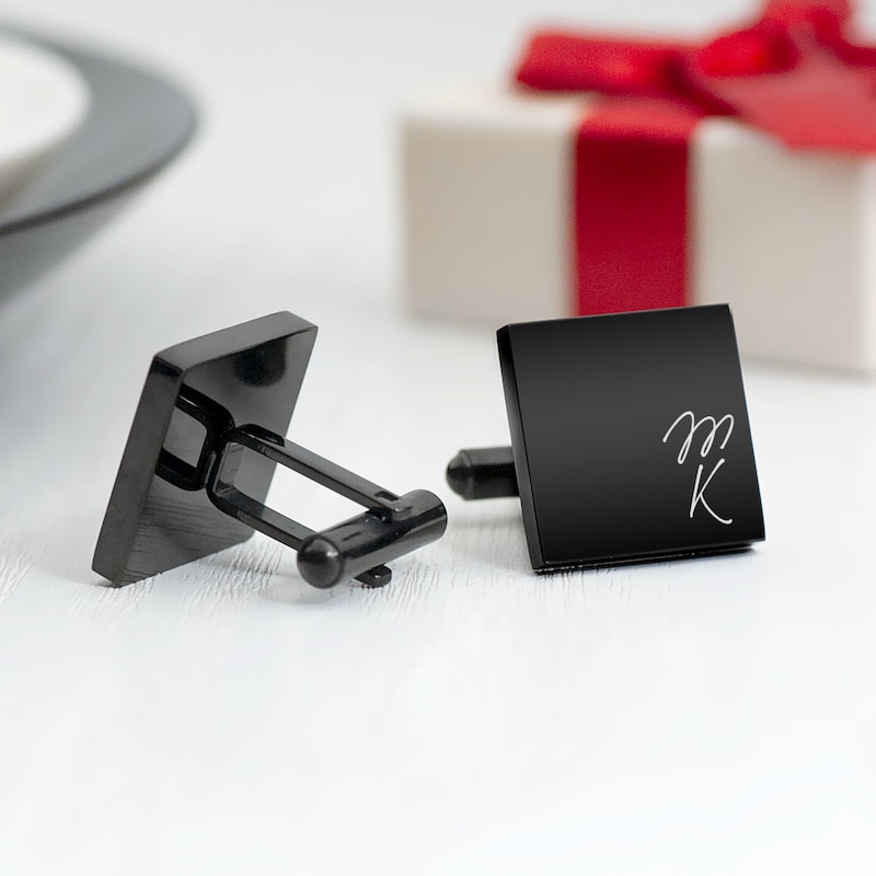 Initial Cufflinks - Etsy