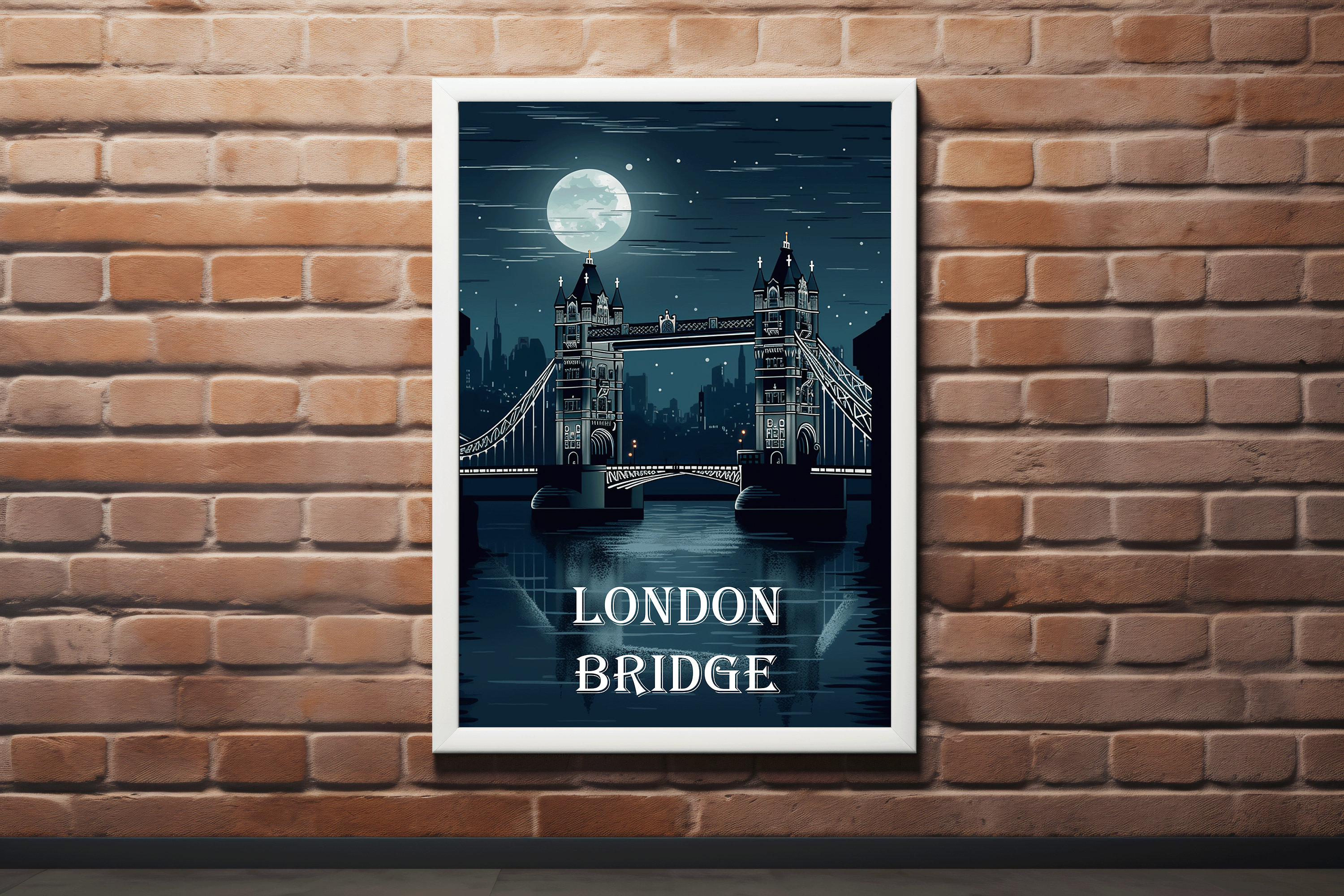 LONDON Tower Bridge Poster, London Bridge Wall Art Print, UK Wall Art ...