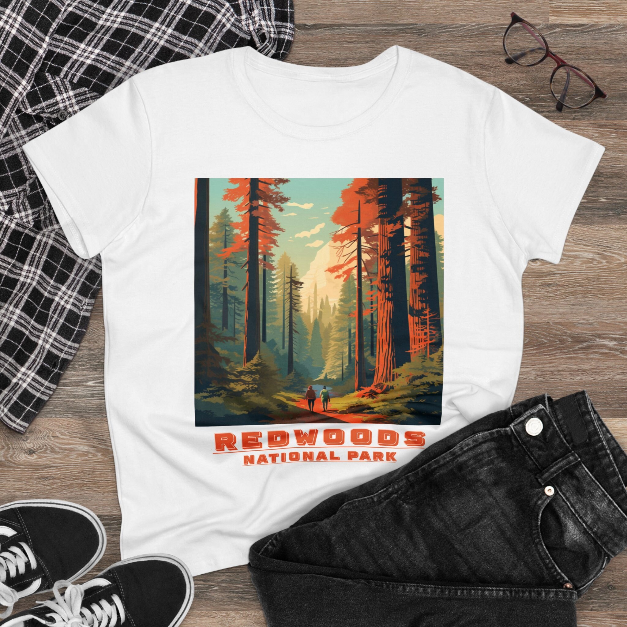 Redwood National Park California,national Parks T-shirt Gift ...