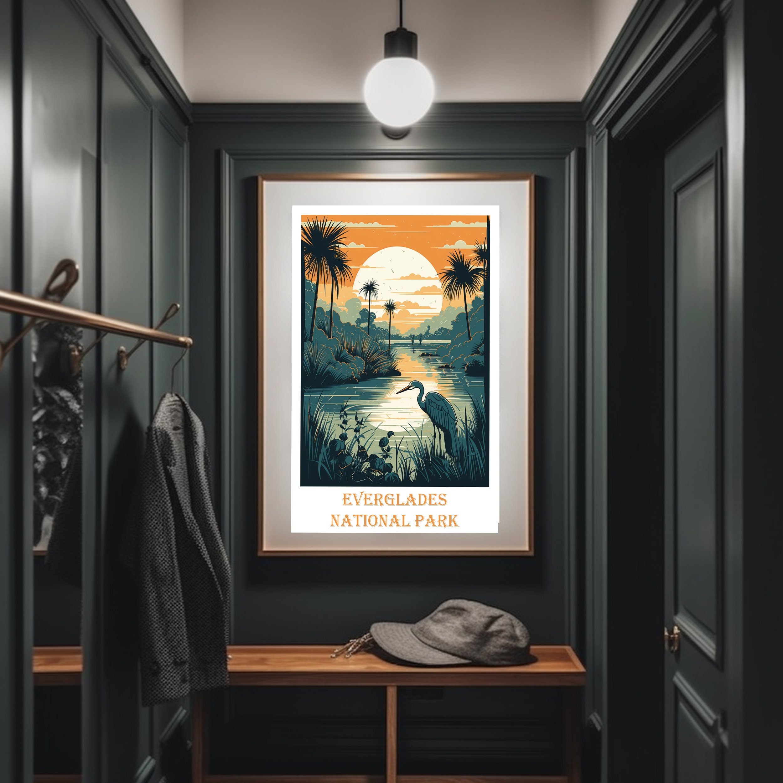 Everglades Poster, National Park, Everglades Print, Everglades, Travel ...