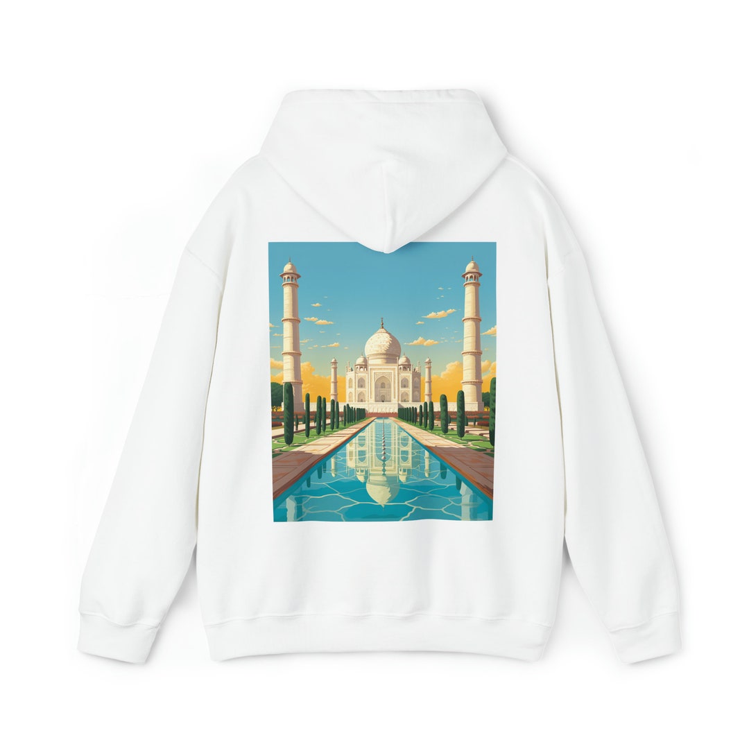 Taj Mahal Unisex Heavy Blend™ Hooded Sweatshirt, Taj Mahal Gift, Taj ...