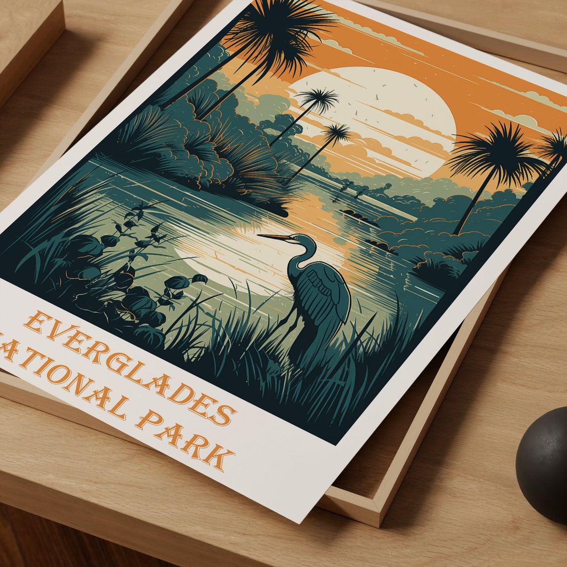 Everglades Poster, National Park, Everglades Print, Everglades, Travel ...