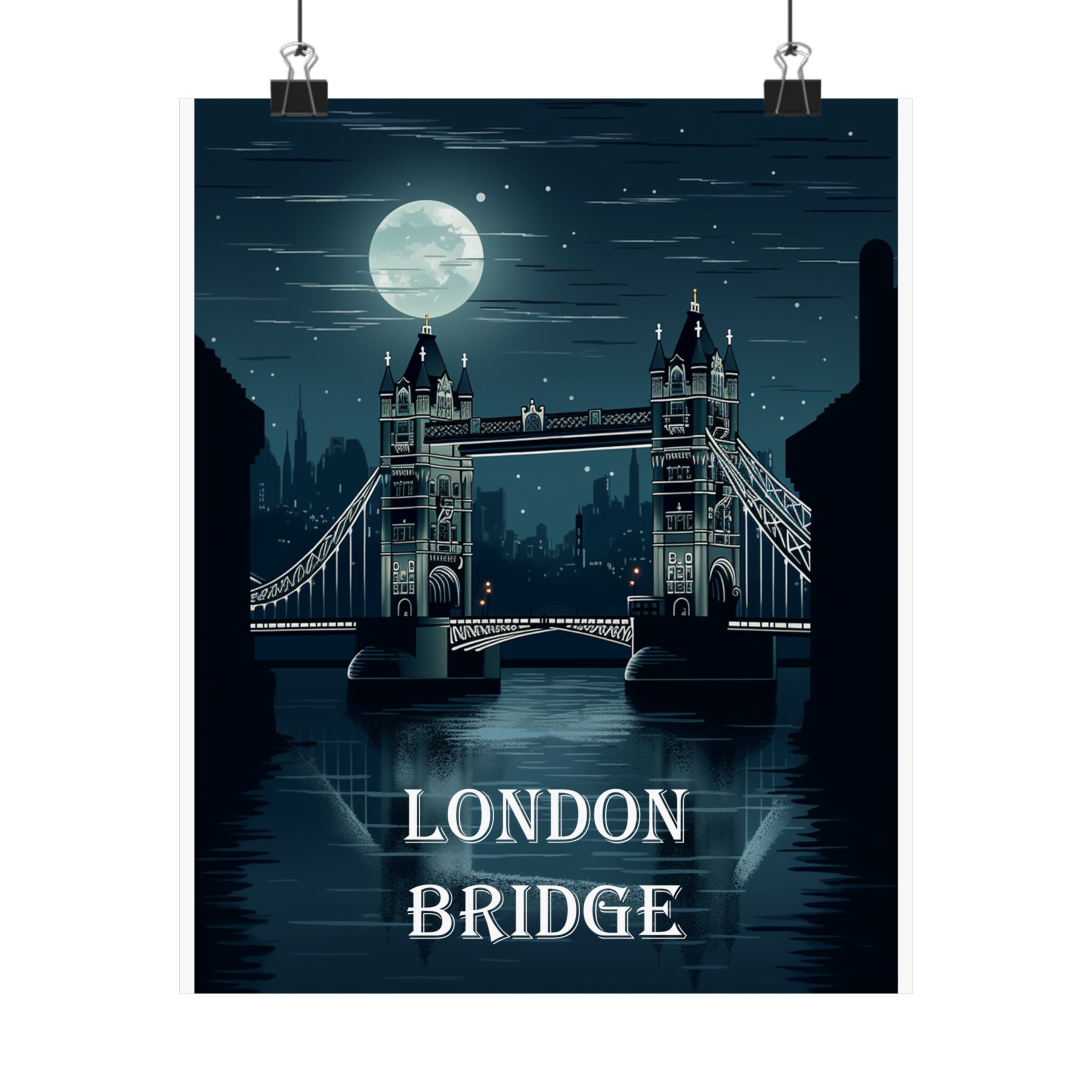 LONDON Tower Bridge Poster London Bridge Wall Art Print UK - Etsy