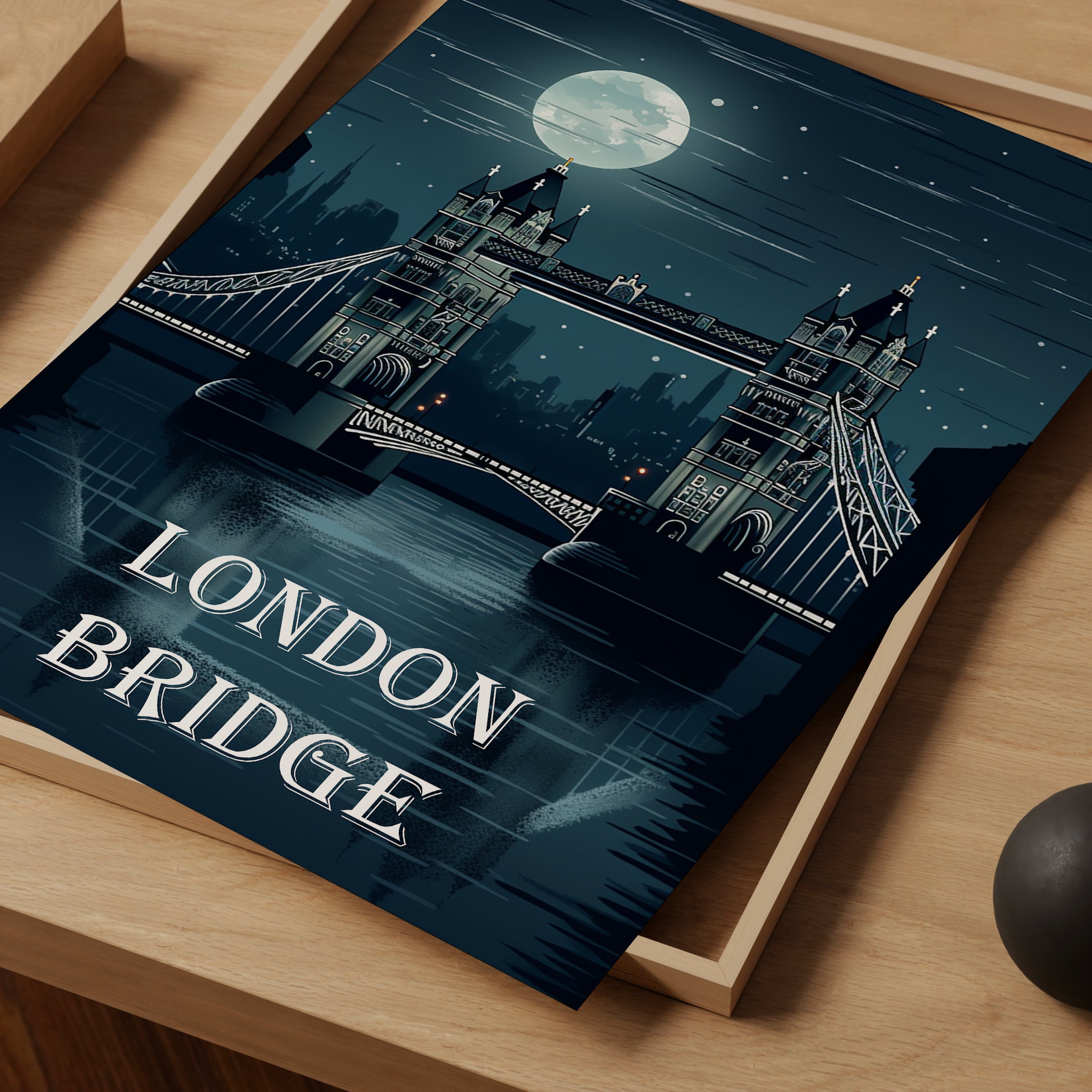 LONDON Tower Bridge Poster, London Bridge Wall Art Print, UK Wall Art ...