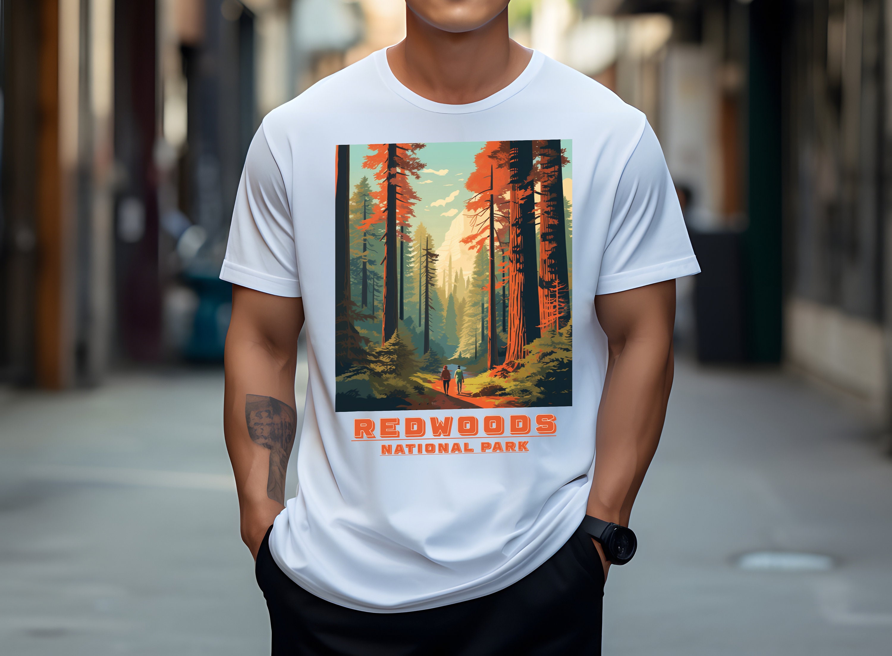 Redwood National Park California,national Parks T-shirt Gift ...