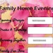 Family Home Evening Chart, Editable FHE Chart, FHE Assignment List, FHE ...